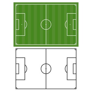 Soccer Football Field SVG, PNG Files. Digital Download - Etsy