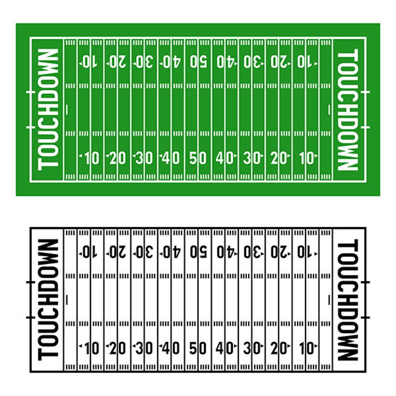 Football Field SVG PNG Files. American Football Svg. Football Yard ...