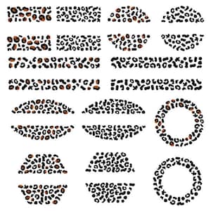 Leopard Frame Set SVG PNG. Leopard Frame Collection. Leopard Frame ...