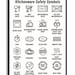 Kitchenware Safety Symbols. SVG, PNG, JPG, Pdf Files. Digital Download ...