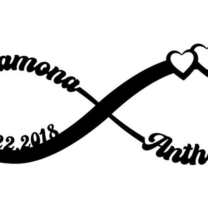 Infinity Name Sign - Etsy