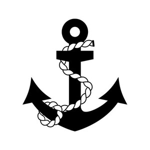 Nautical Anchor With Rope. Anchor Design. Digital Download. - Etsy