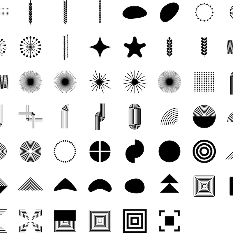 Geometric Shapes - Etsy