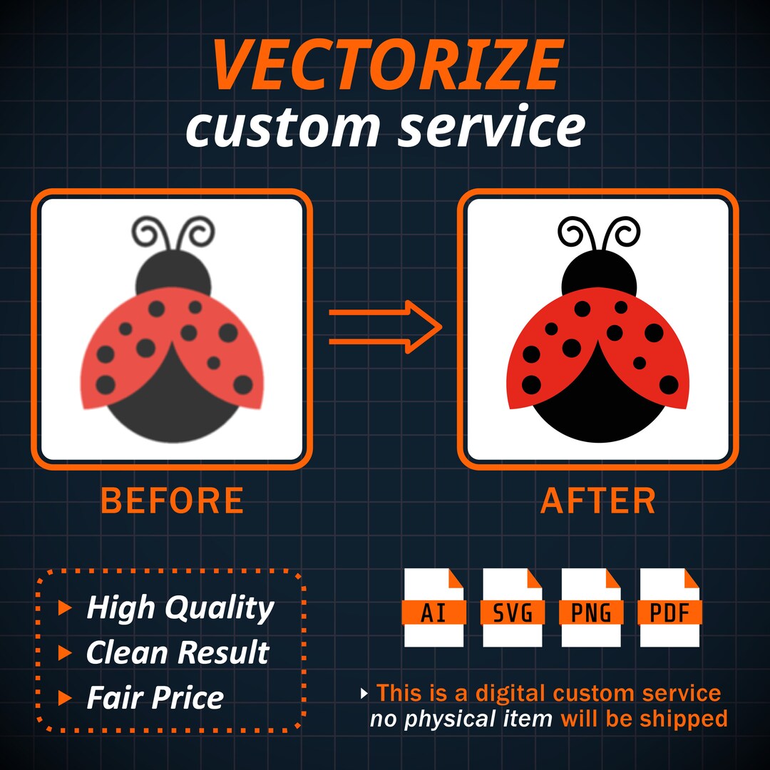 VECTORIZE CUSTOM SERVICE. - Etsy