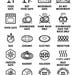 Kitchenware Safety Symbols. SVG, PNG, JPG, Pdf Files. Digital Download ...