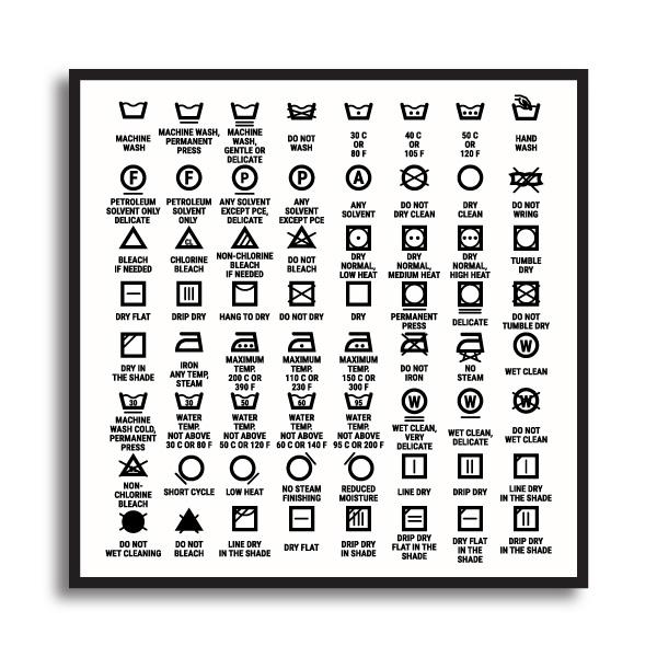 Laundry Symbols SVG, PNG. Cloth Care Symbols SVG. Washing Instruction ...