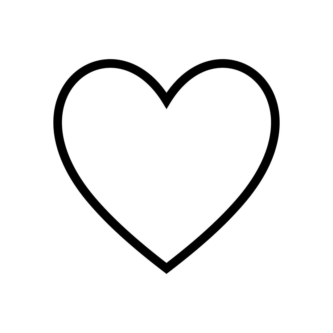 Heart Outline SVG PNG. Digital Download - Etsy Canada