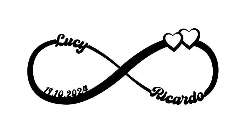 Personalized Infinity Symbol With Names. Digital Download - Etsy