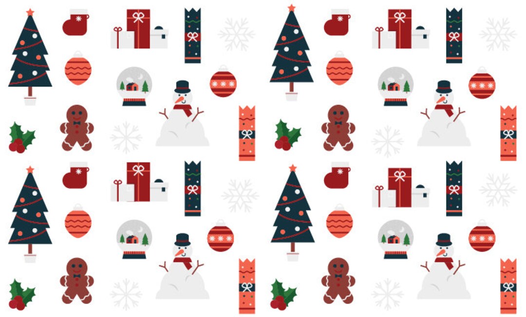 Christmas Pattern SVG PNG Files. X-mas Background. Merry - Etsy