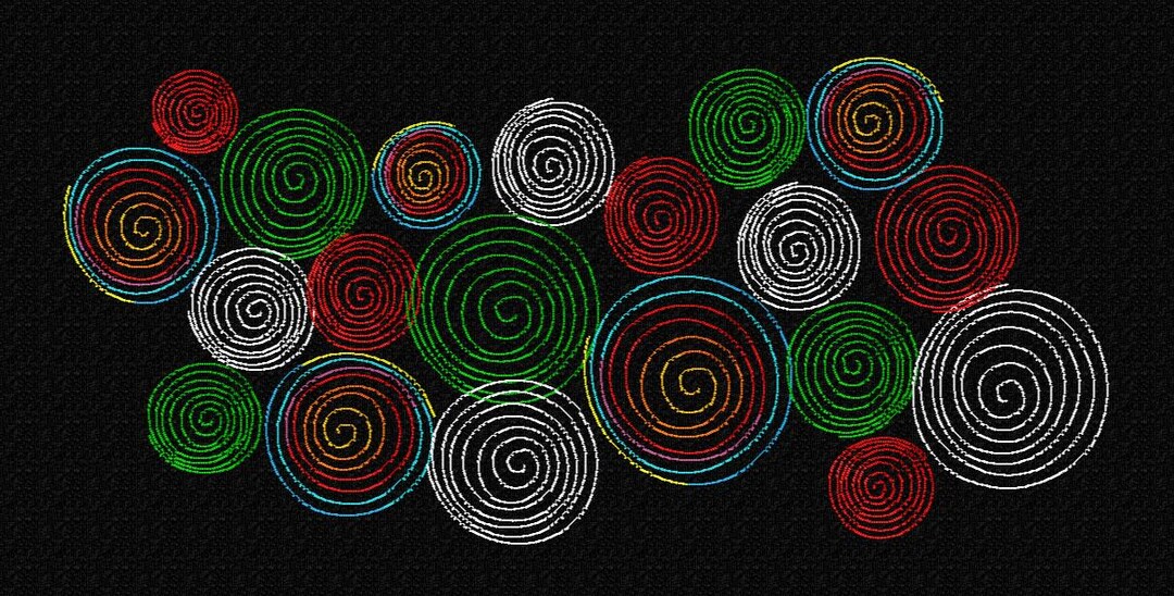 Bubbles Machine Embroidery Design. Digital Download. 3 Sizes - Etsy