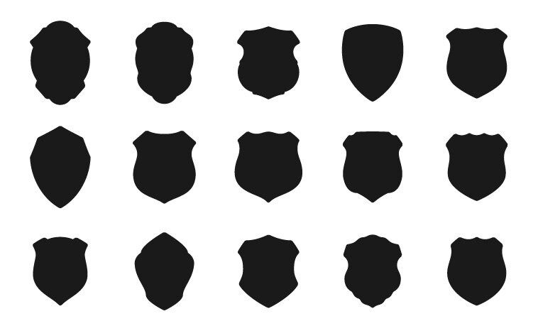 Badges SVG, PNG, JPG. Badges Silhouette. Digital Download - Etsy