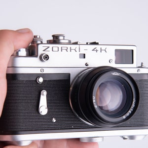Film Camera Zorki 4K Russian Lens Jupiter-8 Black 1:2 F50. - Etsy
