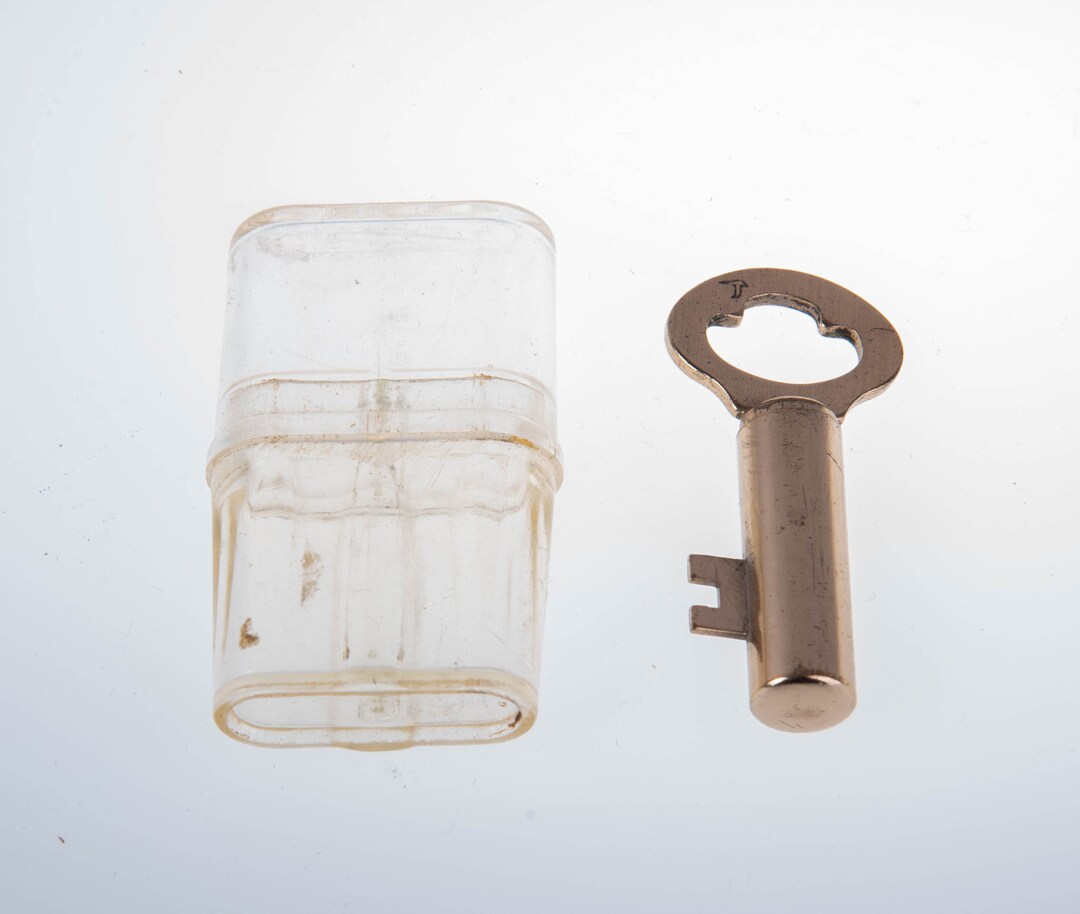 Vintage Soviet Gasoline Lighter golden Key, 1970s. USSR Lighter ...