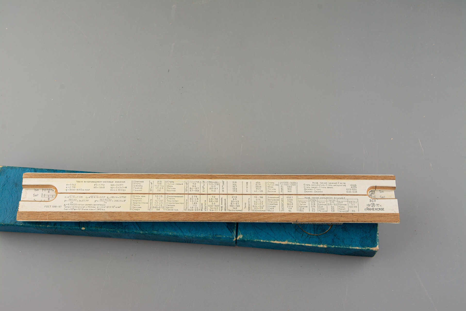 Logarithmic Slide Rule, Leningrad Label Rule, Logarithmic Scale 1961 ...