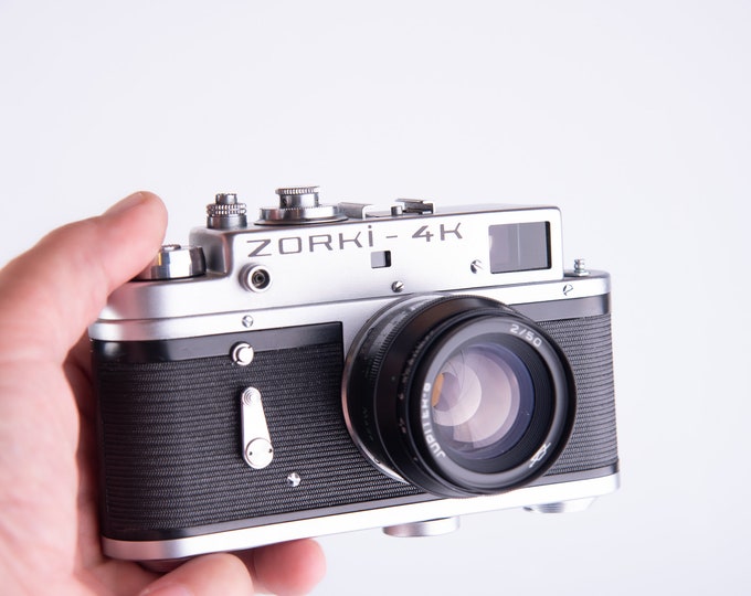 Film Camera Zorki 4K Russian Lens Jupiter-8 Black 1:2 F50. - Etsy