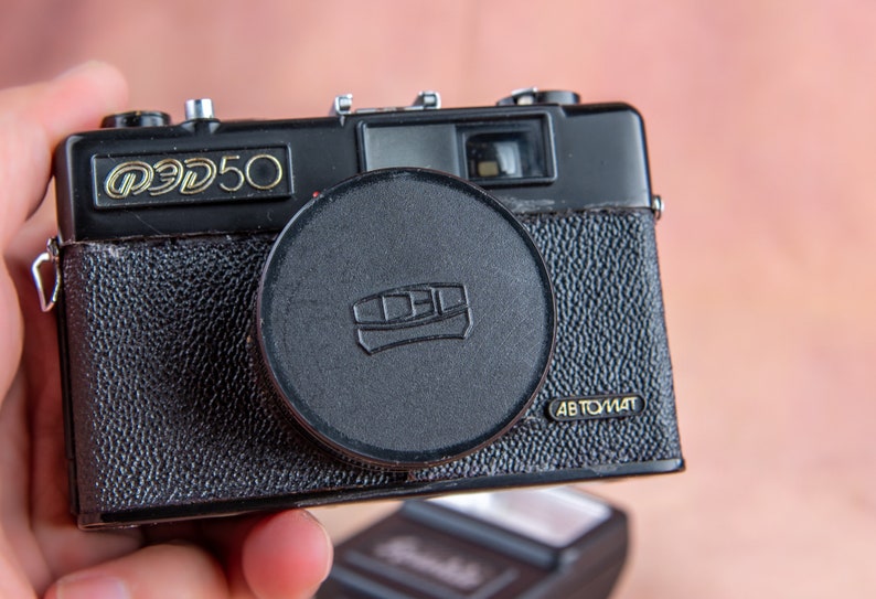 Film Rangefinder Camera FED-50 With Lens Industar-81 38mm.soviet 35mm ...