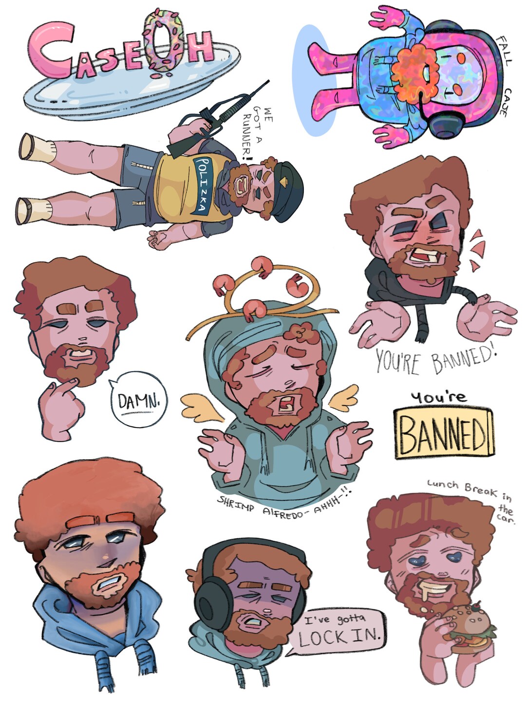 Caseoh Sticker Pack - Etsy
