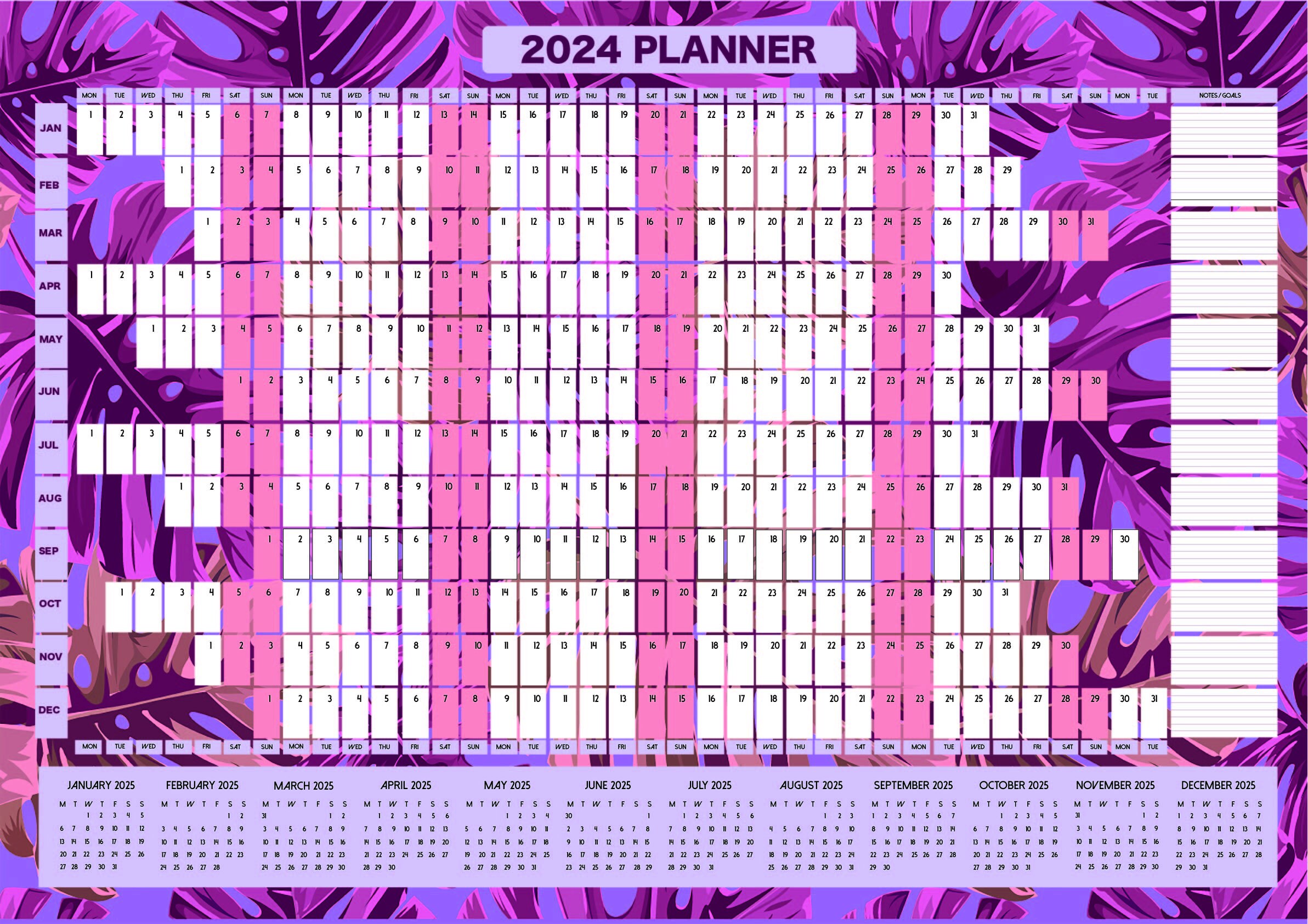 A1 2024 Planner, Planner 2024, Planners 2024-2025, 2024 Good Notes ...