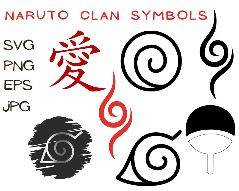 Naruto Clan Symbols Naruto Uzumaki JAPONAIS SVG PNG EPS - Etsy France Naruto Clan Symbols Naruto Uzumaki JAPONAIS SVG PNG EPS - Etsy France