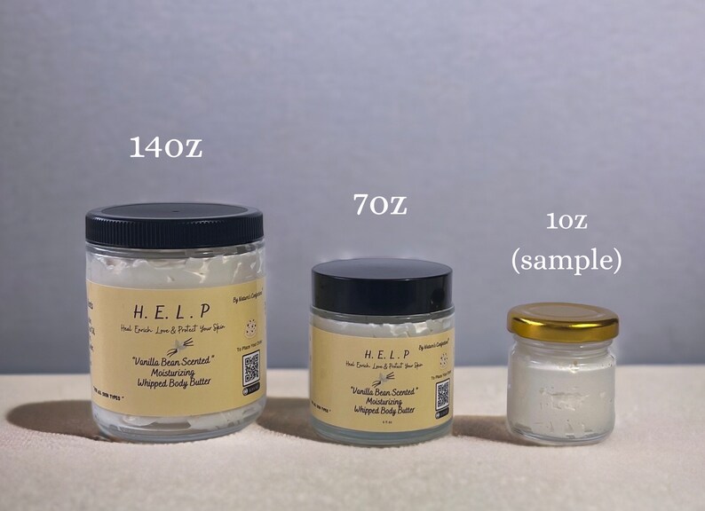 VANILLA BEAN WHIPPED Body Butter Nongreasy Handmade Vanilla Shea Butter ...