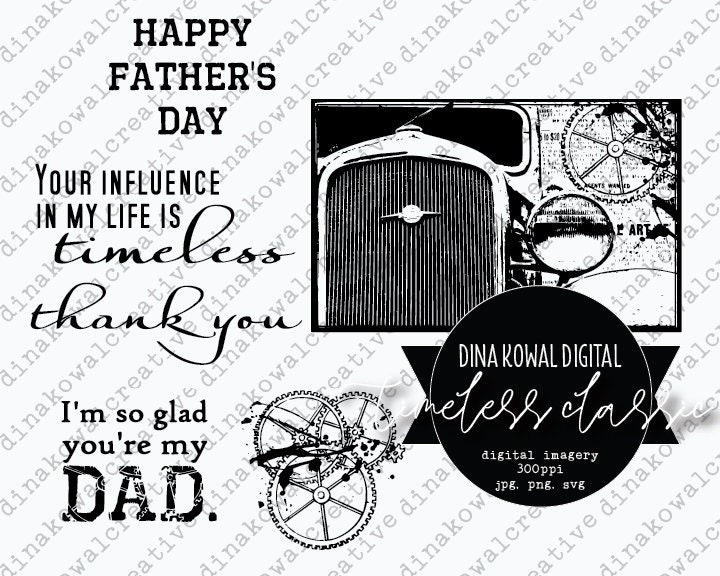 Timeless Classic Digital Stamp Set - 300 Ppi - 11 Designs Including ...