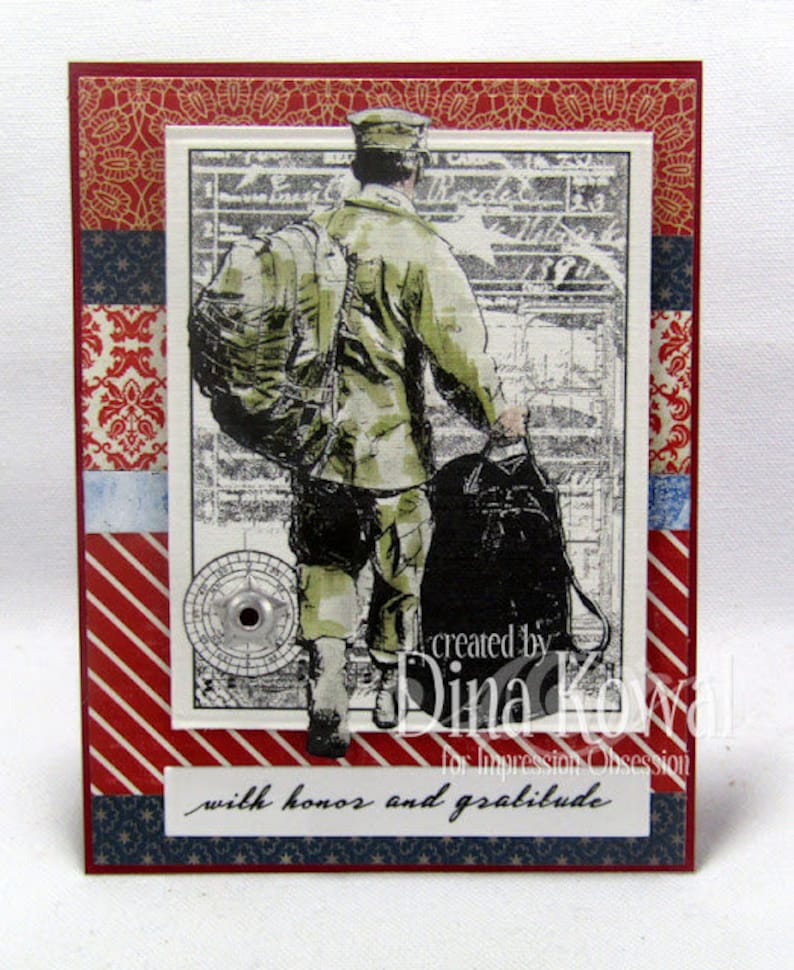 Deployed Soldier Digital Stamp Set - 300 Ppi - 7 Designs Including ...