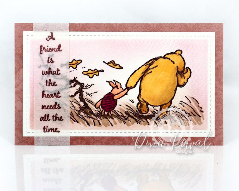Fall Friendship Pooh Classic Digital Stamp Set - 300 Ppi - 7 Designs ...