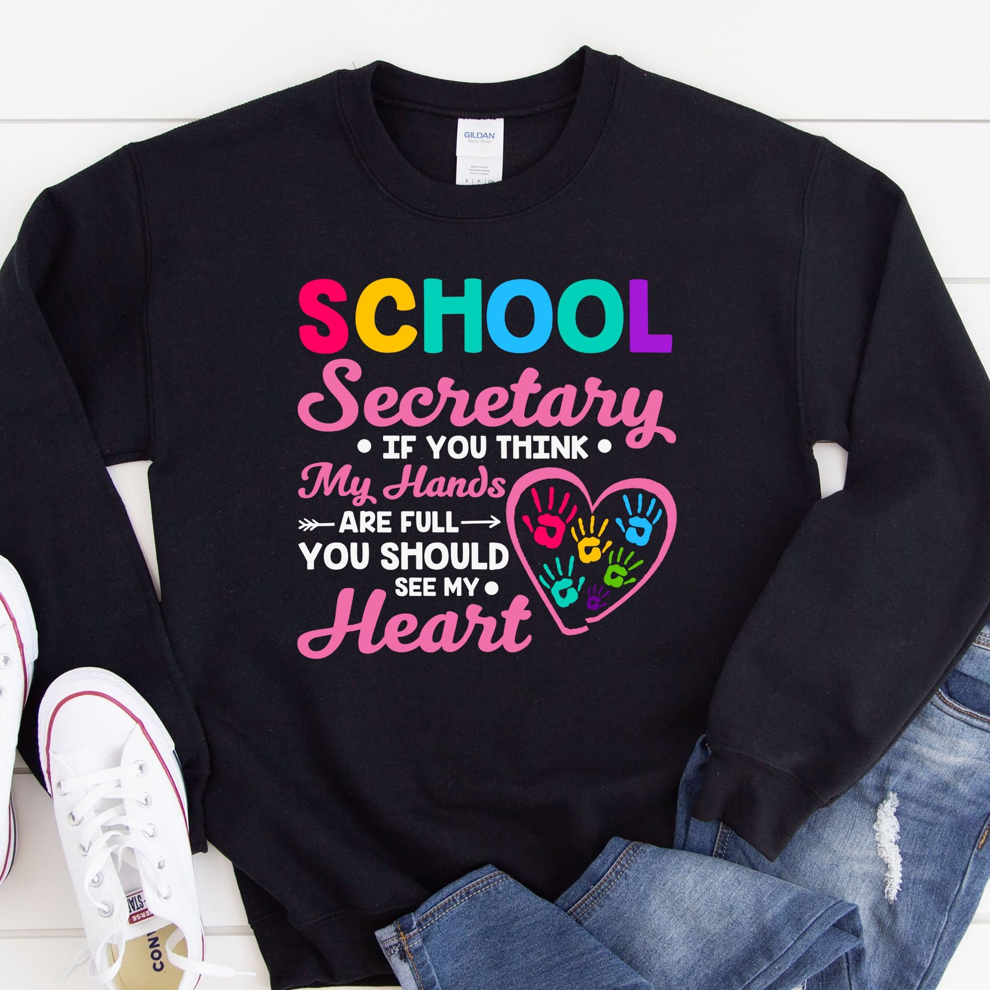 School Secretary Full Hands Heart Students Love Gatekeeper - Etsy