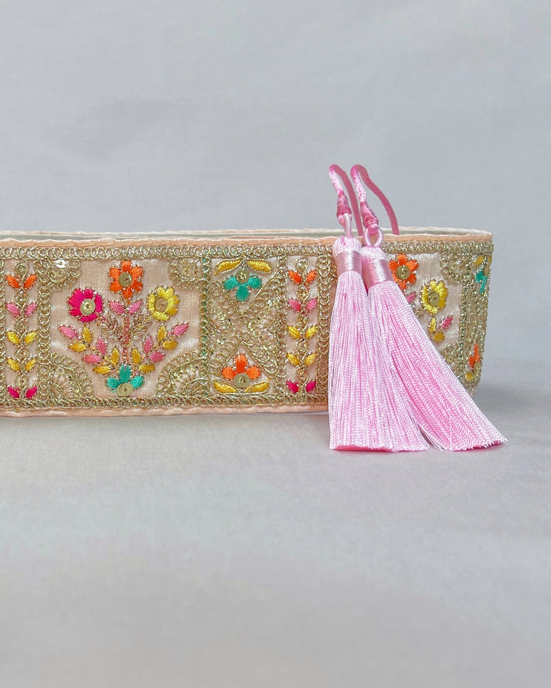 Pink Obi Belt | Embroidered Obi Belt | Unique Accessories for Woman ...