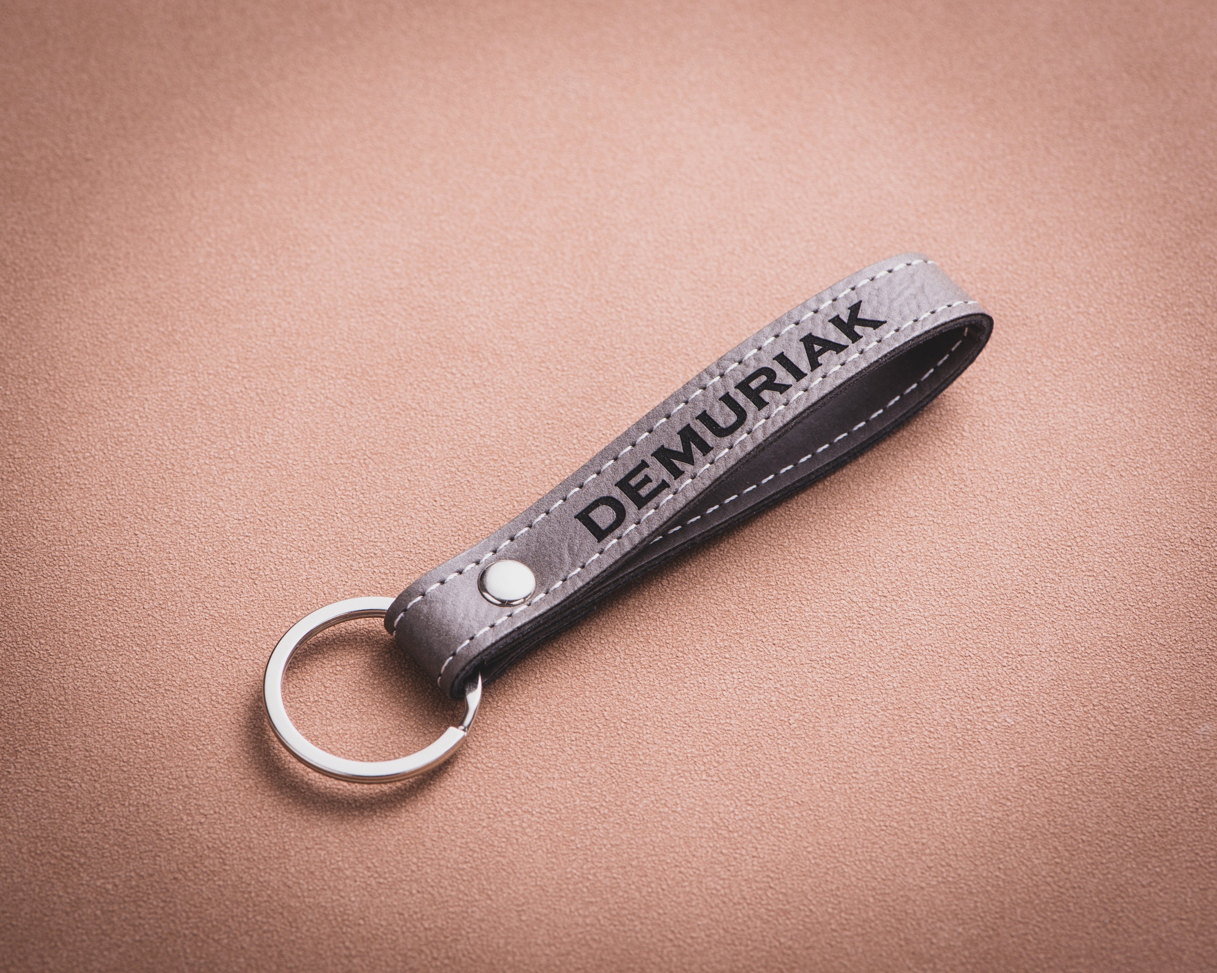 Personalized Leather Keychain for Men Custom Keychain Mens - Etsy