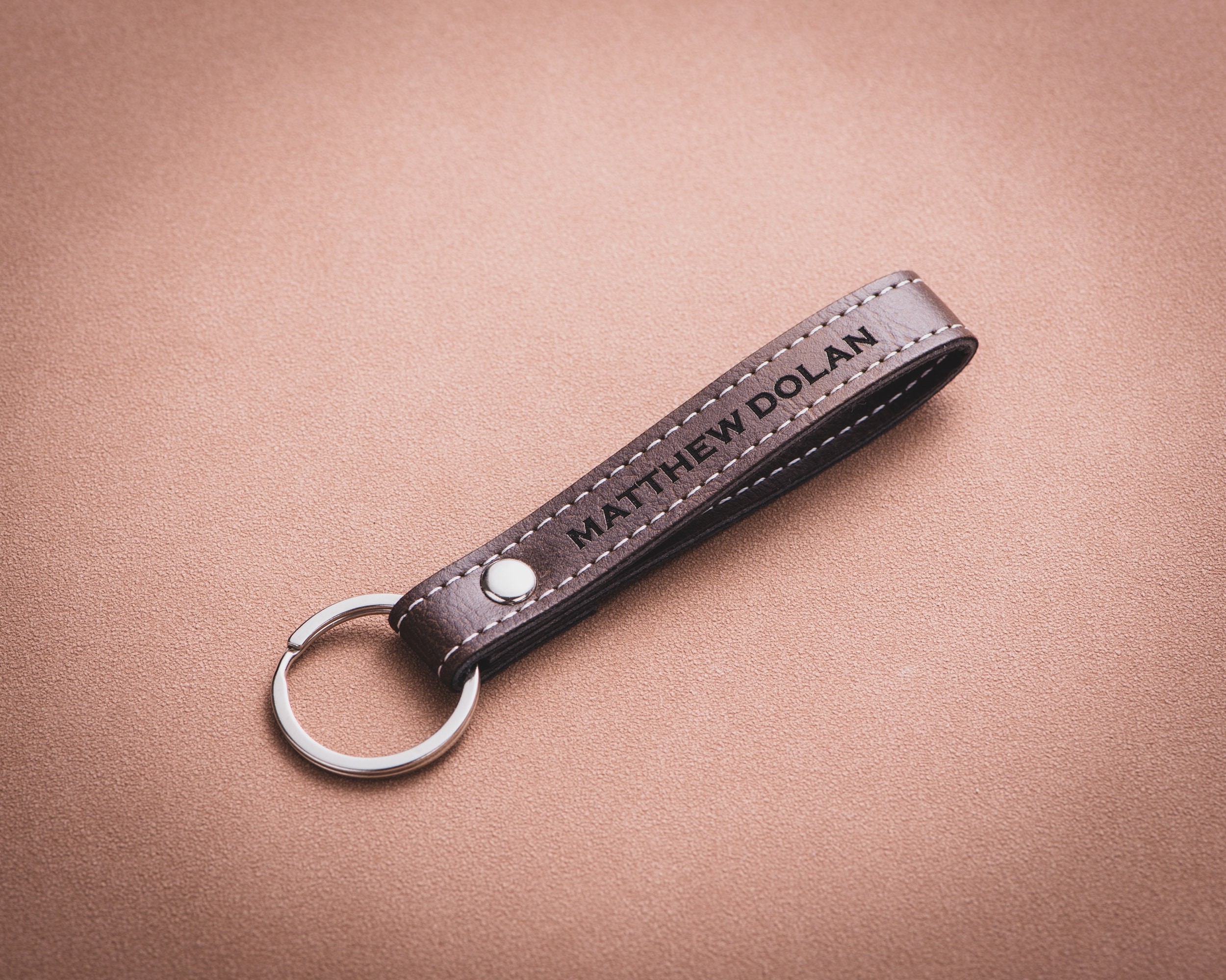 Personalized Leather Keychain for Men Custom Keychain Mens - Etsy