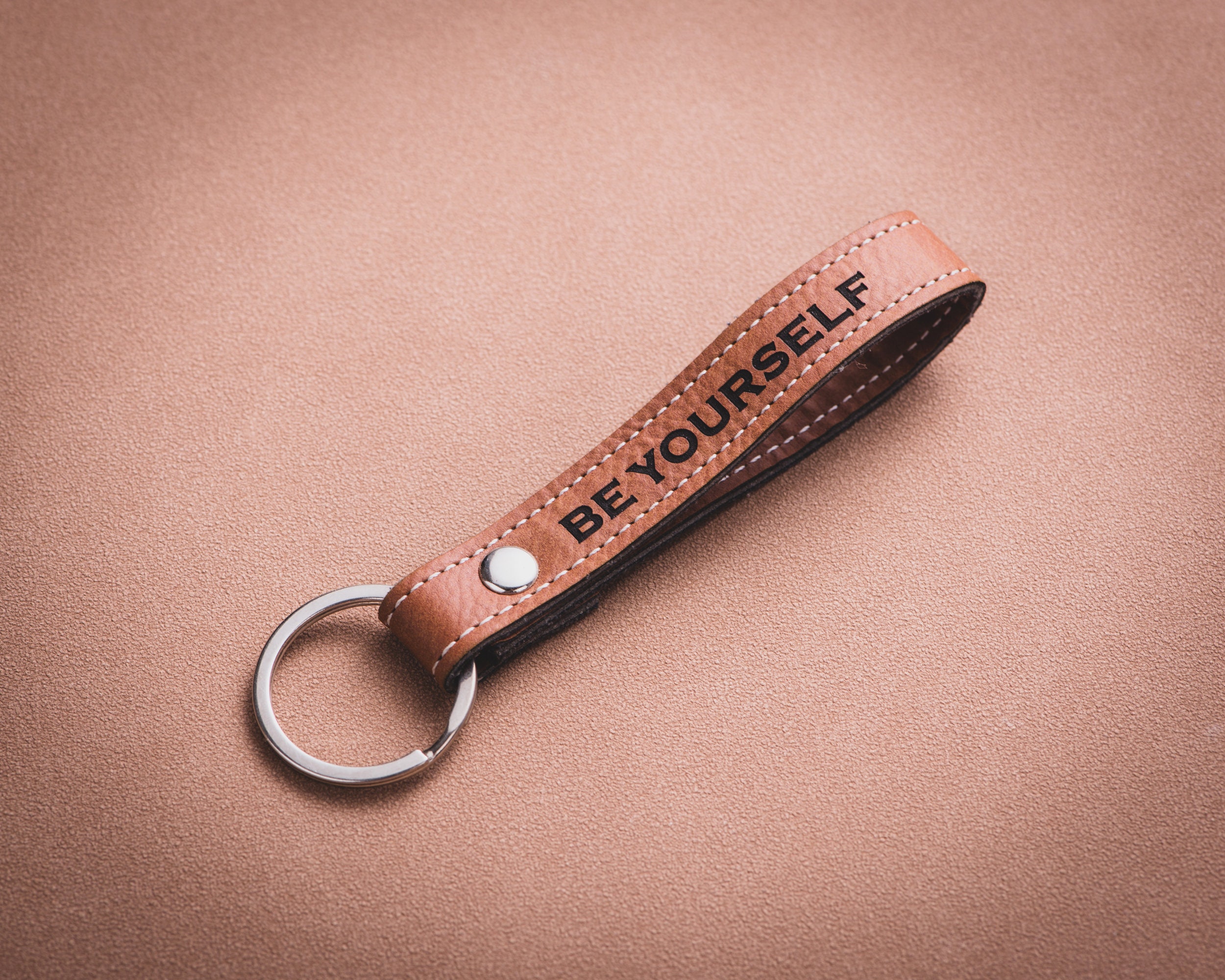 Personalized Leather Keychain for Men Custom Keychain Mens - Etsy