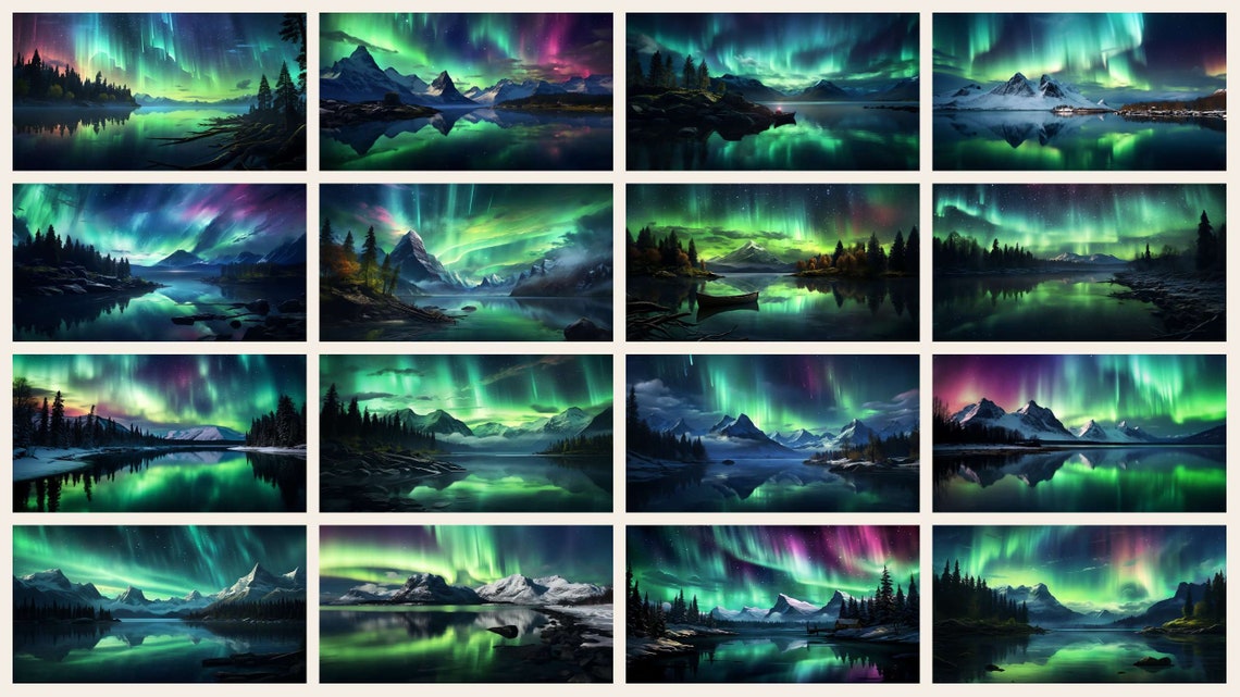 Aurora Borealis - Samsung TV the Frame 4K - 42 Pictures + 4 Bonus - Etsy