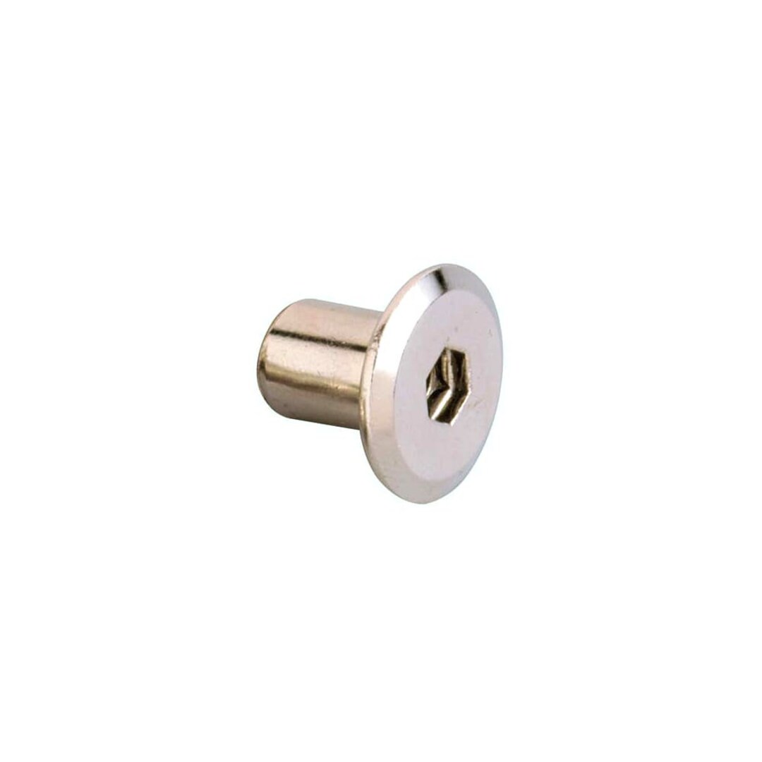 M6 Joint Connector End Cap White Zinc Pack of 10 - Etsy