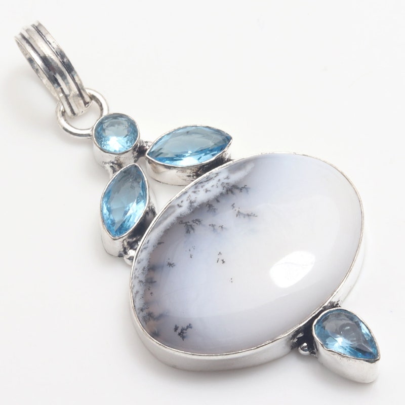 Blue Stone Pendant - Etsy