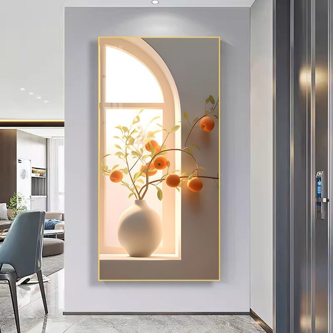 Large Glass Art Minimalist Ready to Hang Tempered Glass Wall Art ...