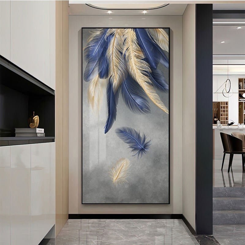 Wall Art Framed Luxury Large Nordic Style Luxury Modern Home Tempered ...