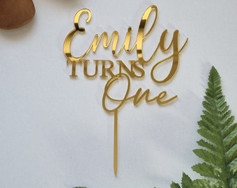 Personalised 3D Printed Cake Topper One Cake Topper First - Etsy Australia