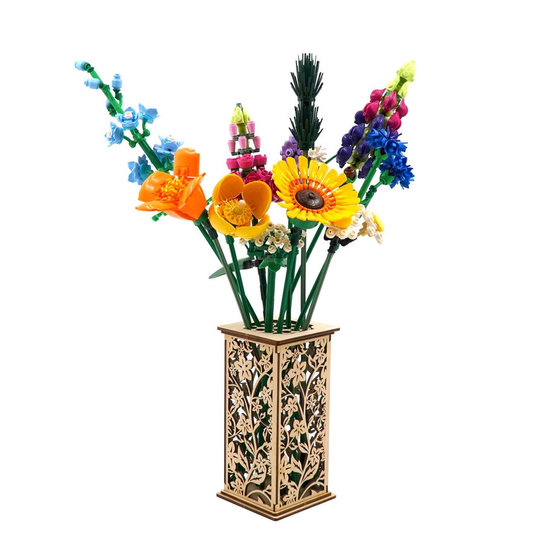 Designer Wood Vase for LEGO Flowers and Bouquets - Floral - Etsy