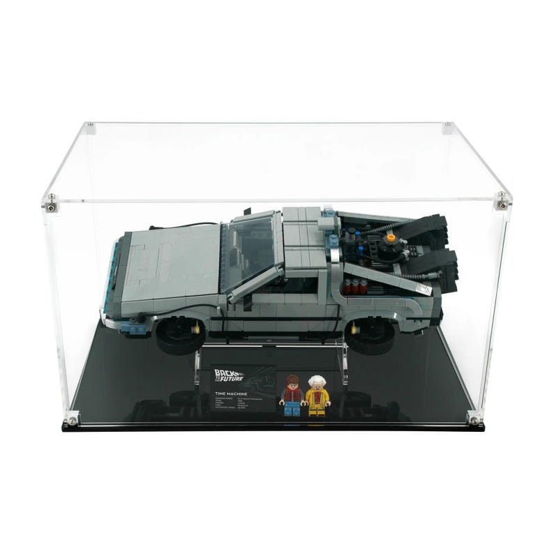 Acrylic Display Case Fits LEGO 10300, Back to the Future Time Machine ...