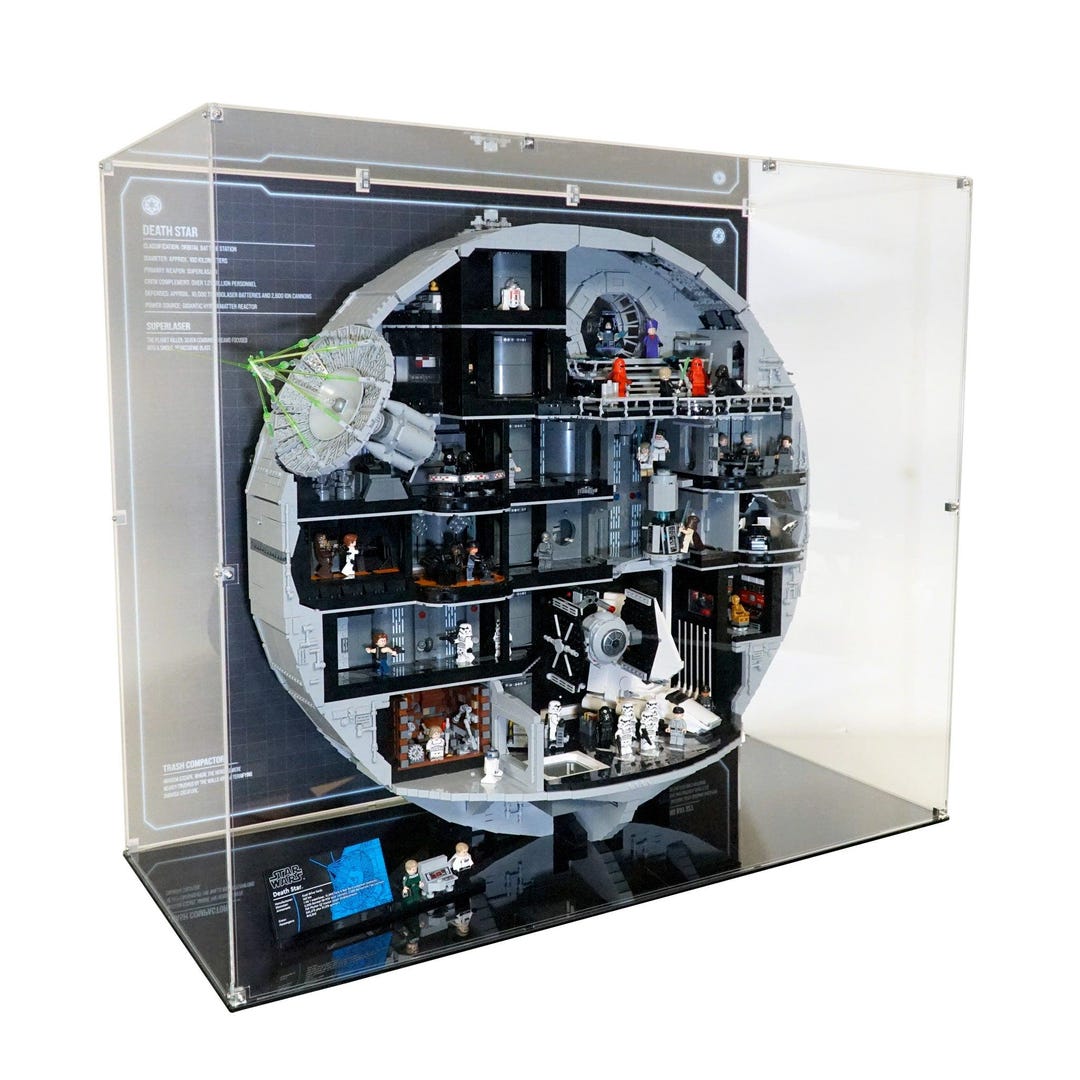 Acrylic Display Case Fits LEGO 75419, Death Star UCS With Uv-printed ...