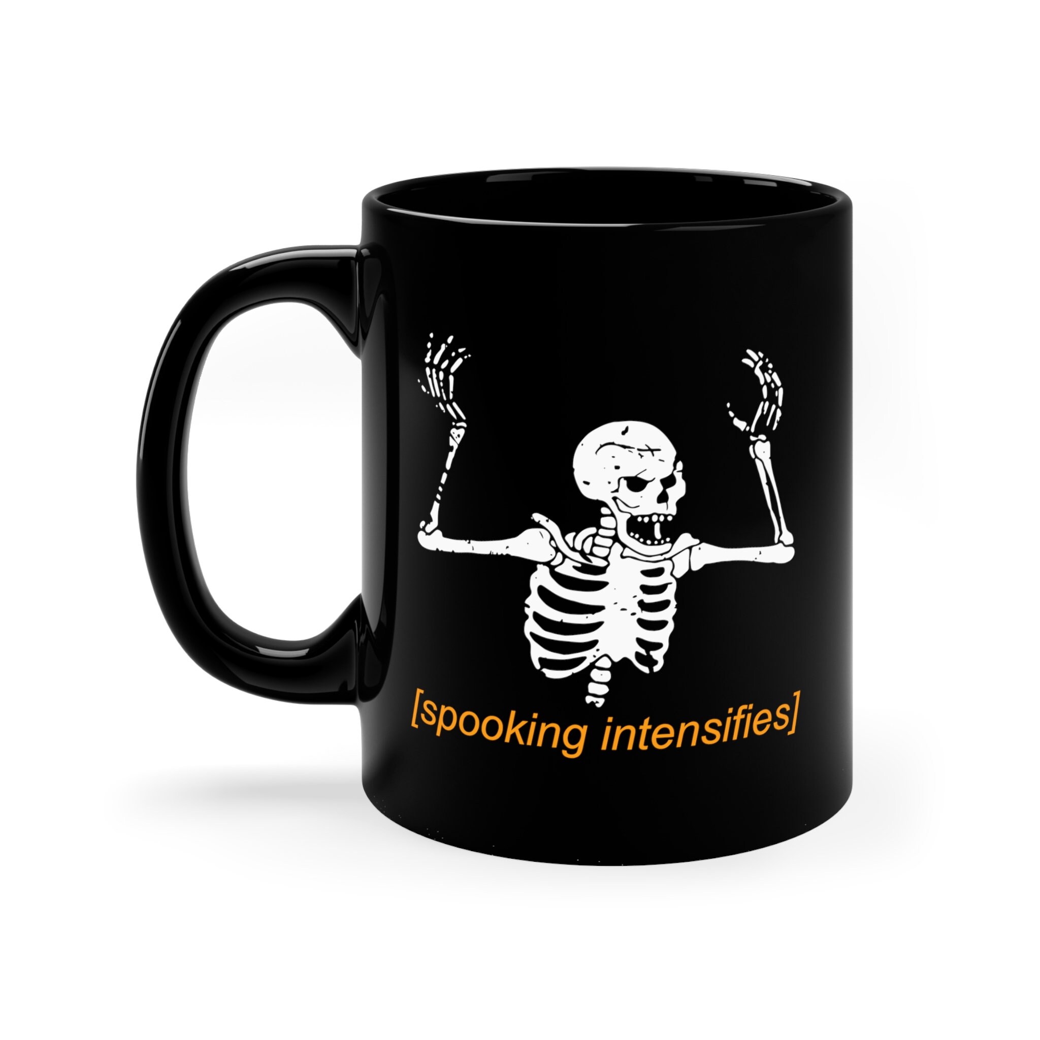 Spooking Intensifies Skeleton Meme Mug - Etsy