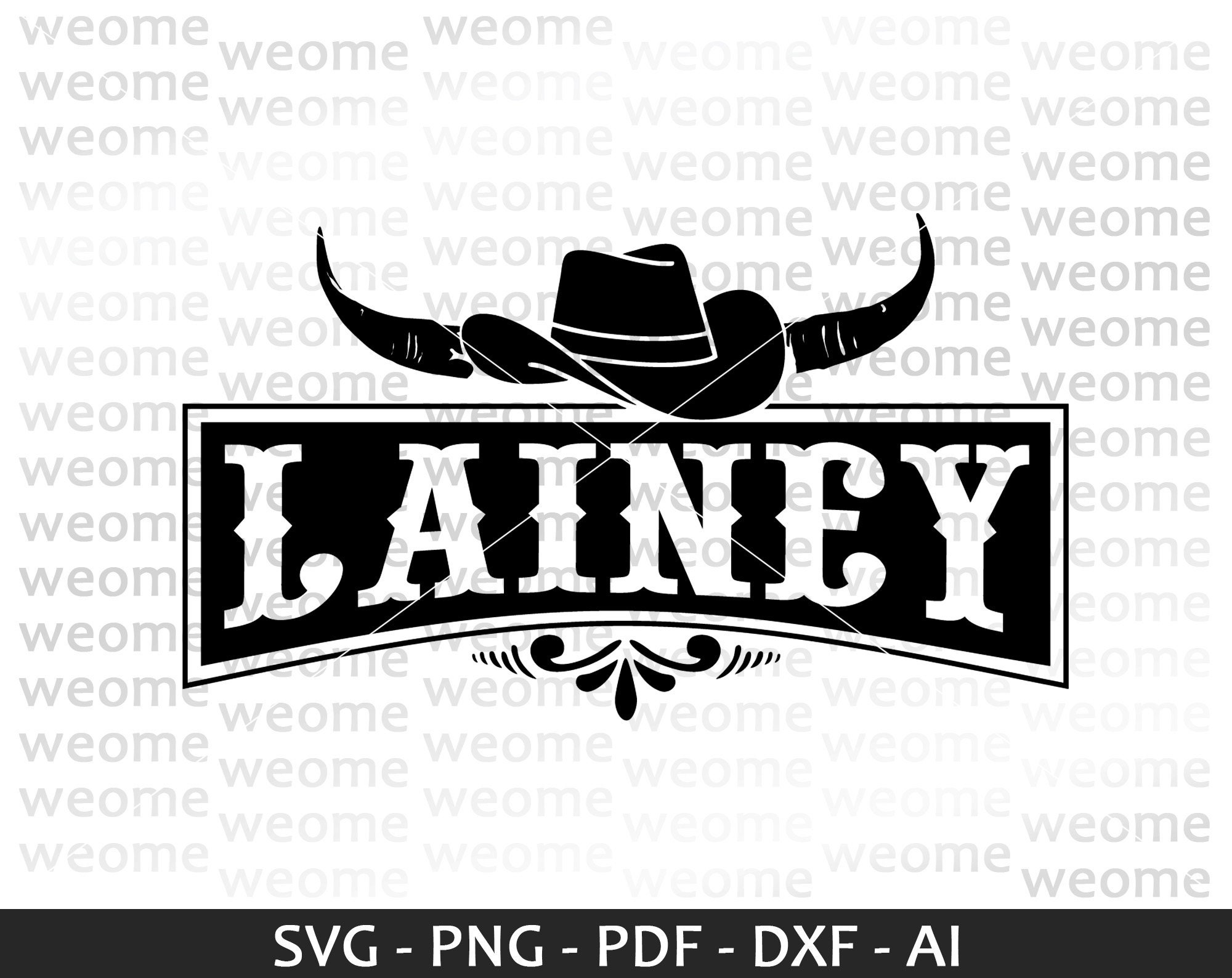 Lainey Svg Download File for Cricut, Laser Cut and Print, Commercial ...