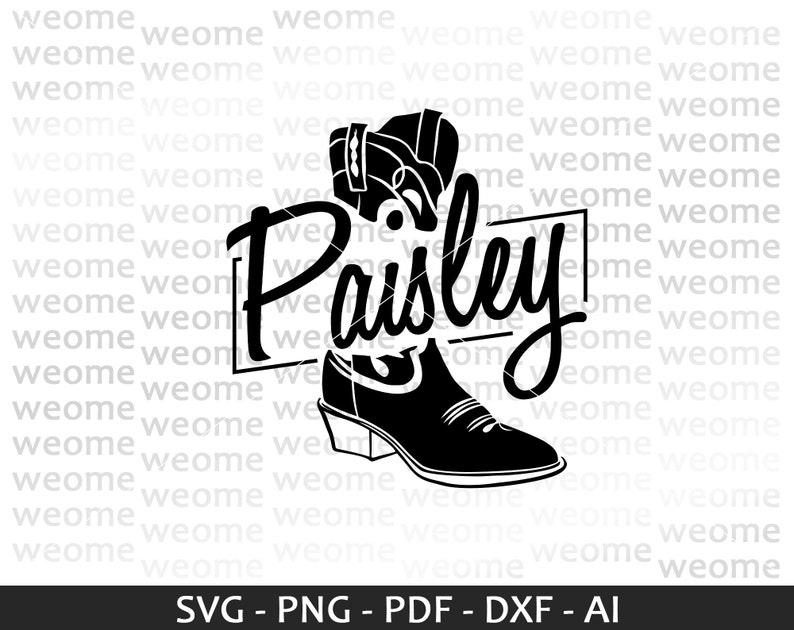 Paisley Svg Download File for Cricut, Laser Cut and Print, Commercial ...