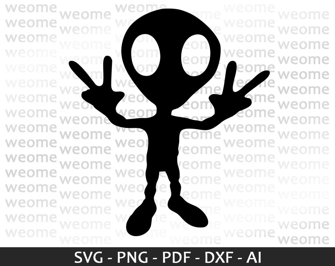Ufo Alien Svg Download File for Cricut, Laser Cut and Print, Commercial ...