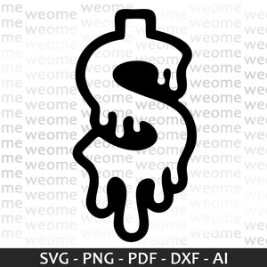 Wet Money Svg Download File for Cricut, Laser Cut and Print, Commercial ...