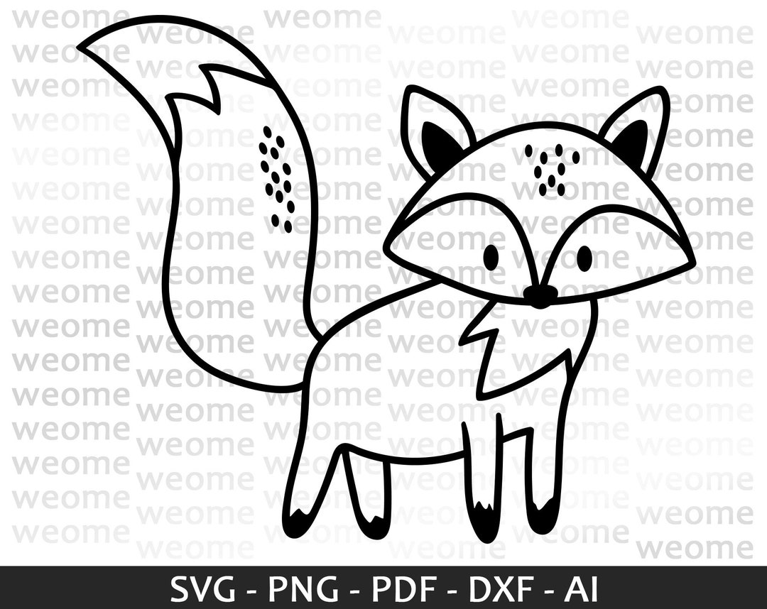 Fox Svg Download File for Cricut, Laser Cut and Print, Commercial Use ...