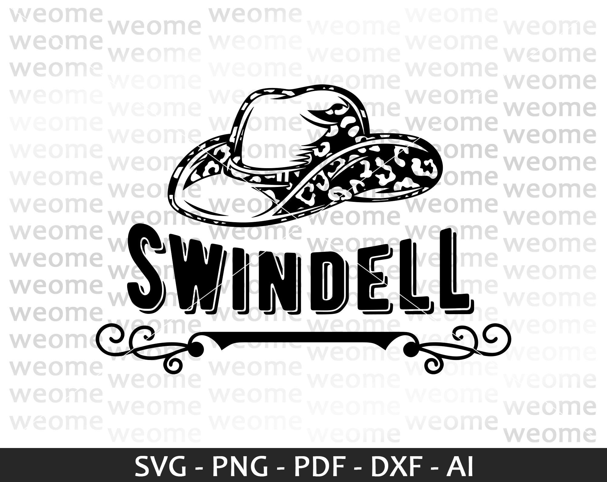 Swindell Svg Download File for Cricut, Laser Cut and Print, Commercial ...