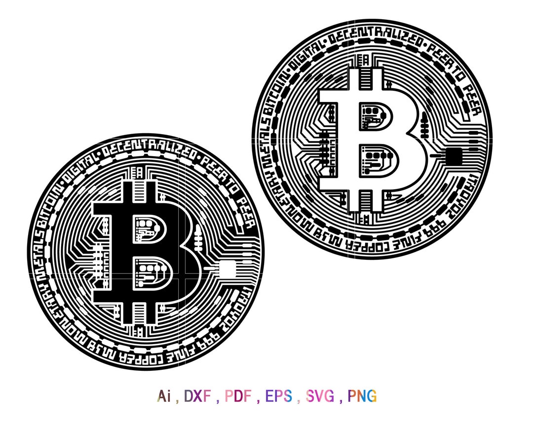 Bitcoin - Svg Download File for Cricut, Laser Cut and Print, Commercial ...