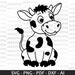 Cute Calf Svg Download File for Cricut, Laser Cut and Print, Commercial ...